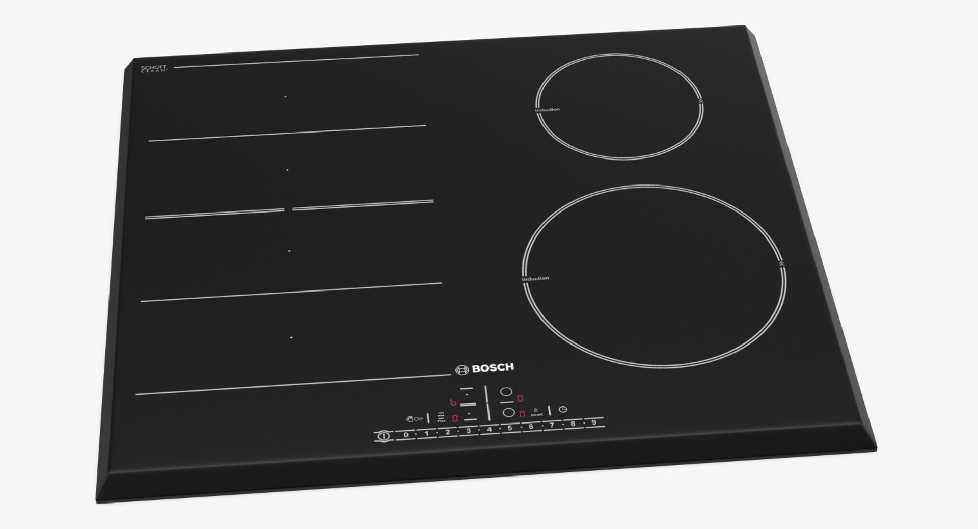 Induction hobs bosch 3D model - TurboSquid 1395216