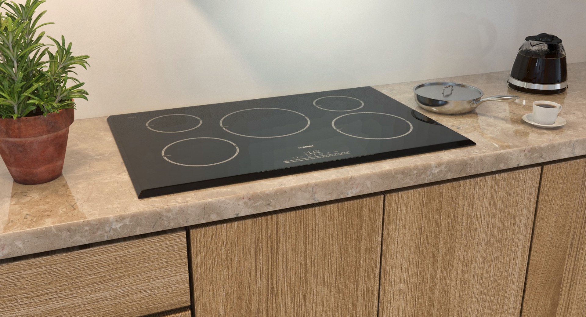 Induction hobs bosch 3D model - TurboSquid 1395216