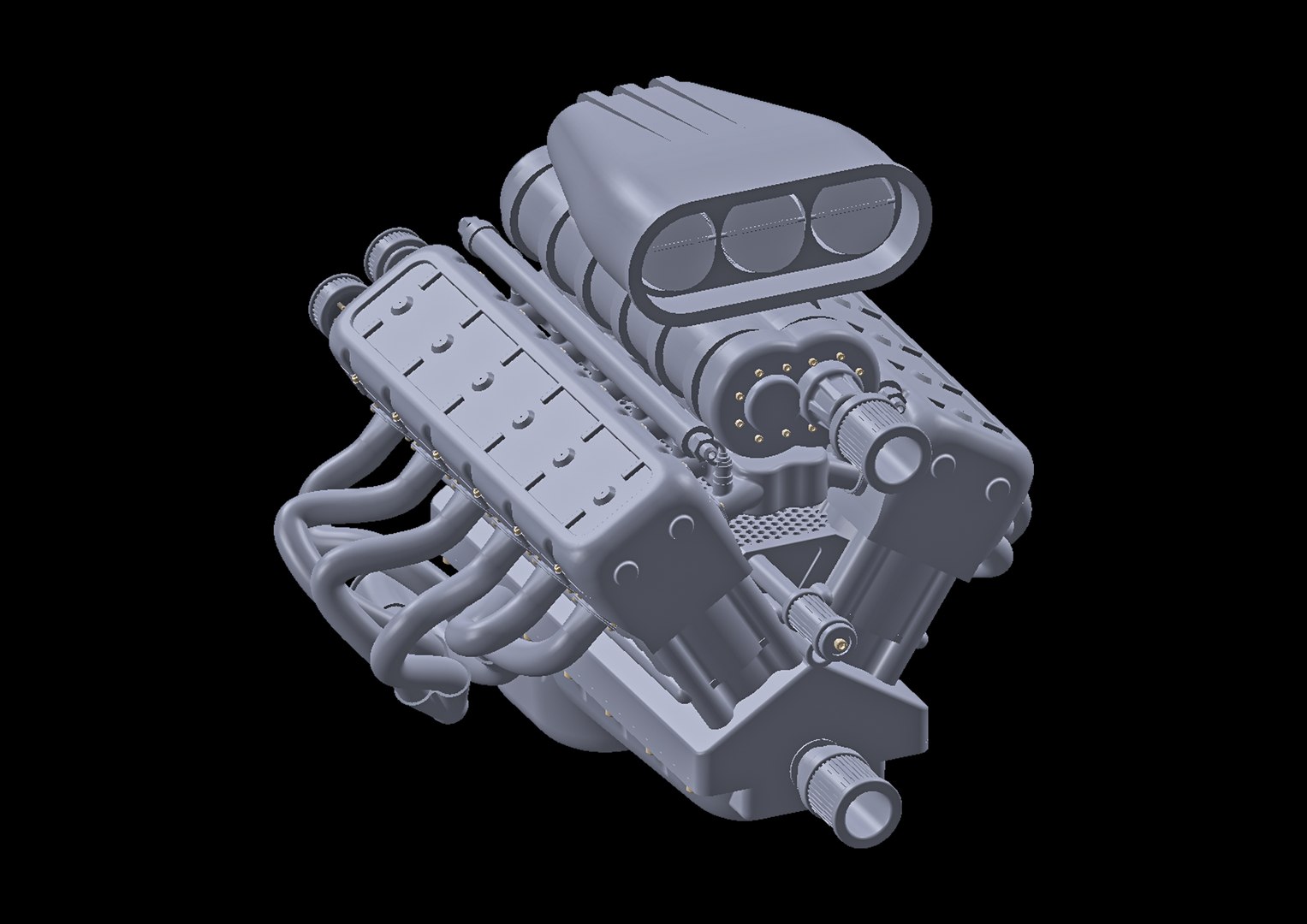V12engine 3D Model - TurboSquid 1814106