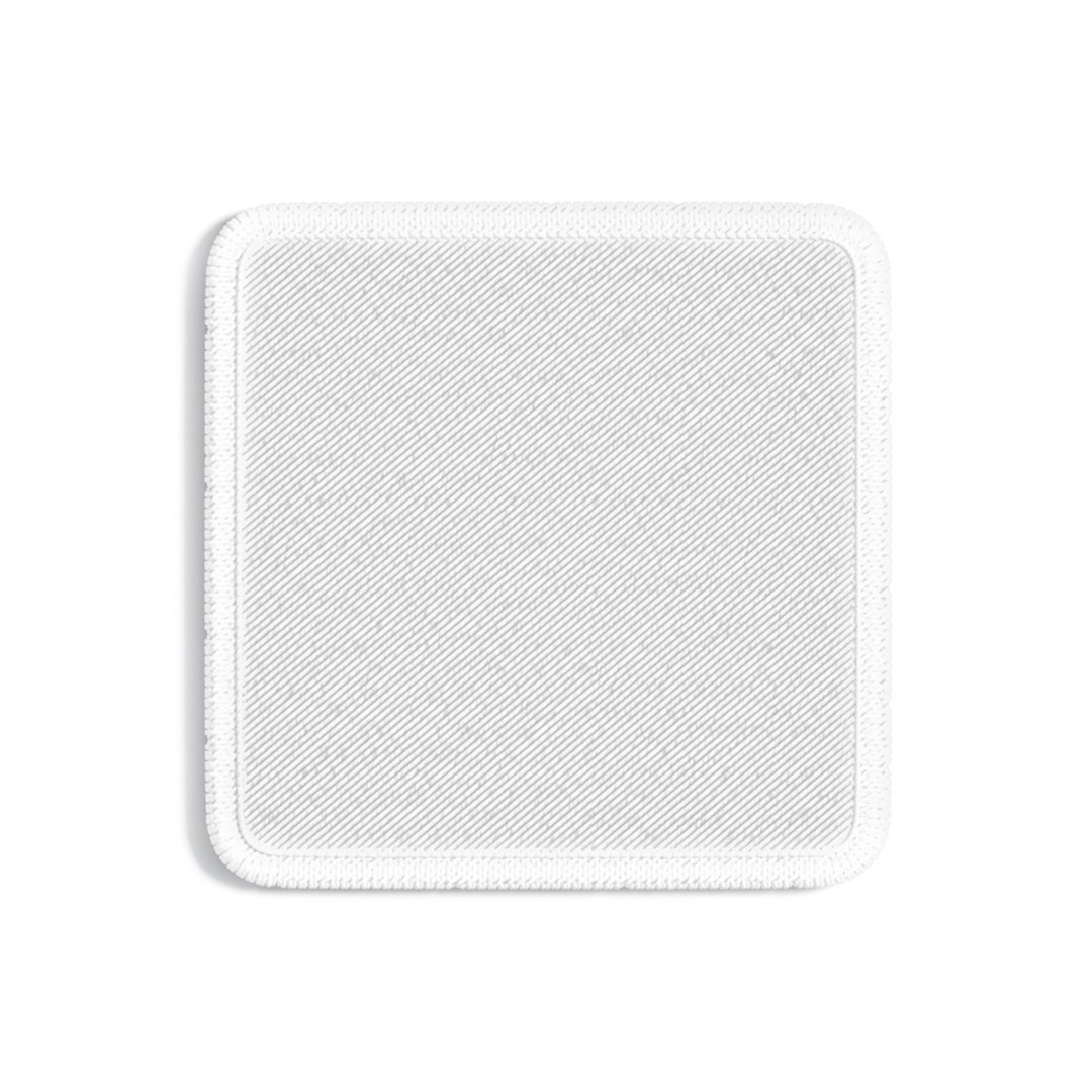 White Square Embroidered Patch - Lying Embroidery Quadratic Badge Model - TurboSquid 2225303