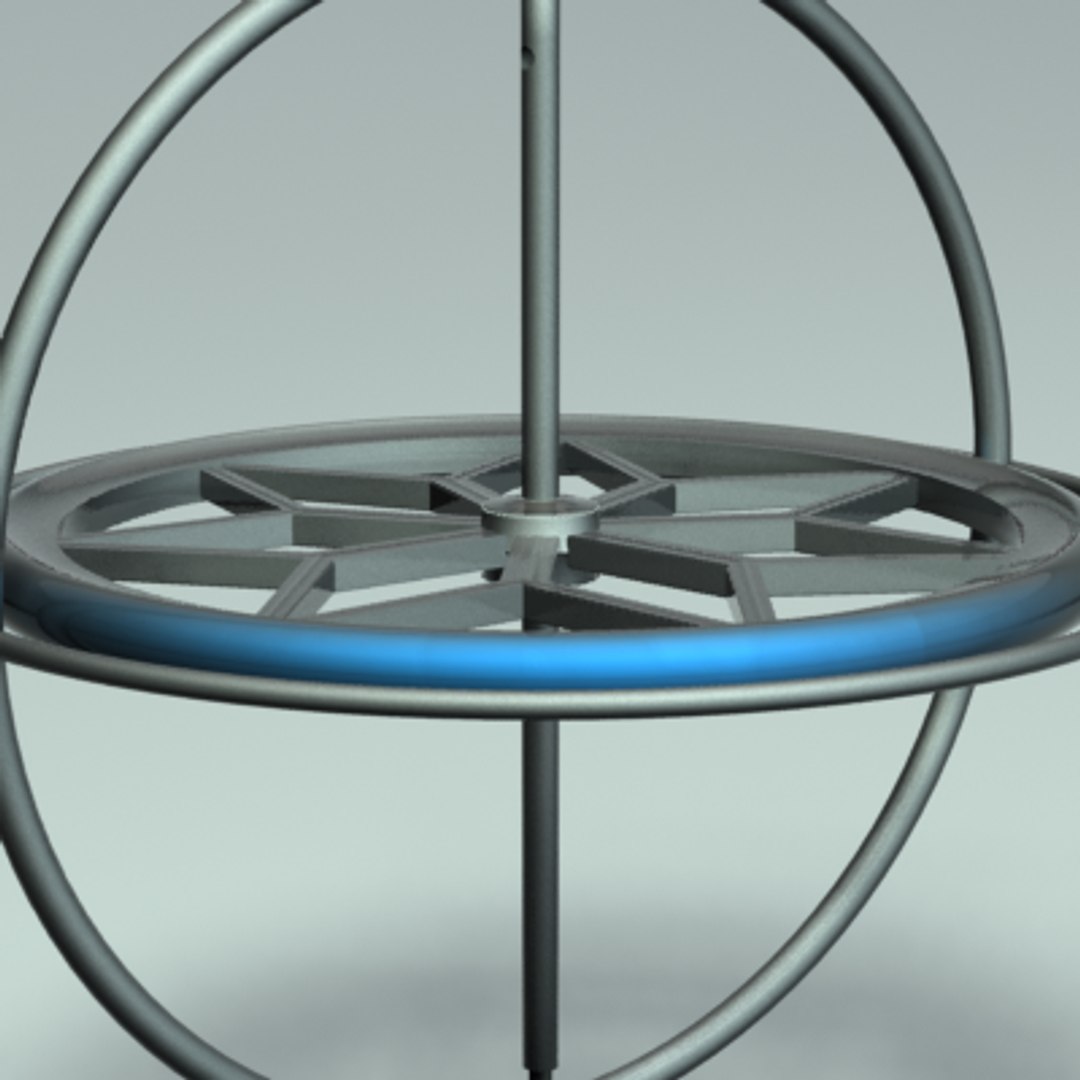 Gyroscope Zipped 3d Model