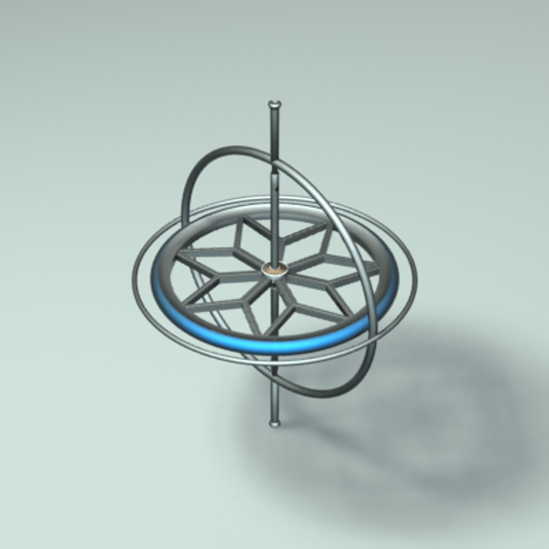 Gyroscope Zipped 3d Model