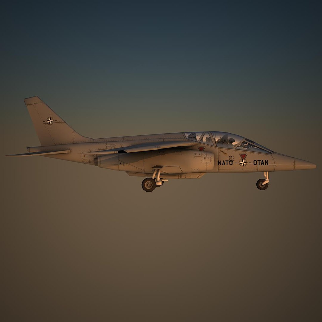 alpha jet nat aircraft 3d model