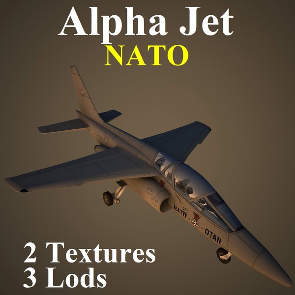 alpha jet faf aircraft 3d model