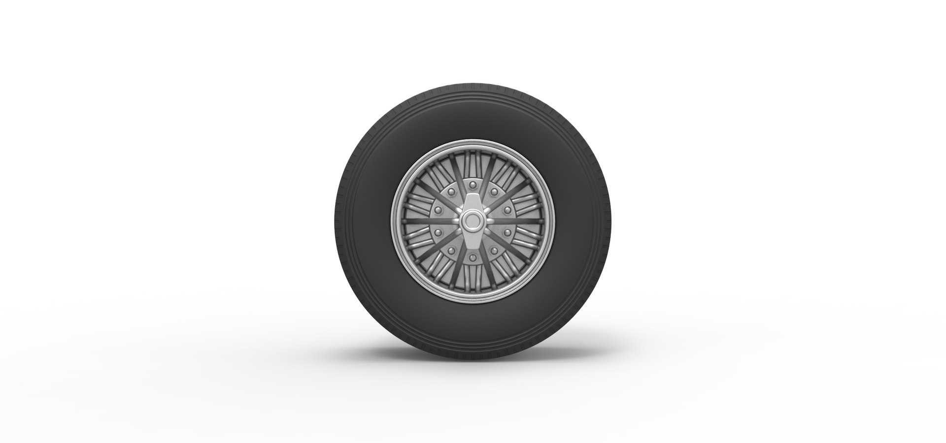 3D Diecast Super Single Custom Slab Wheel Of Semi Truck Scale 1 To 25 ...