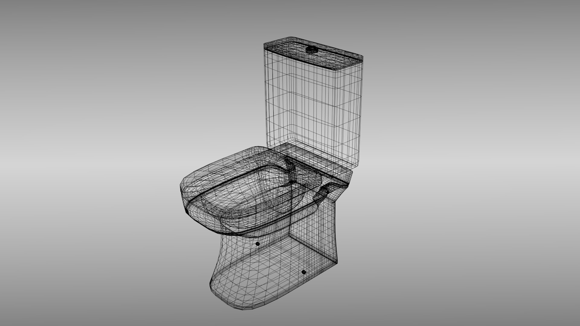 3d Modern Toilet Model