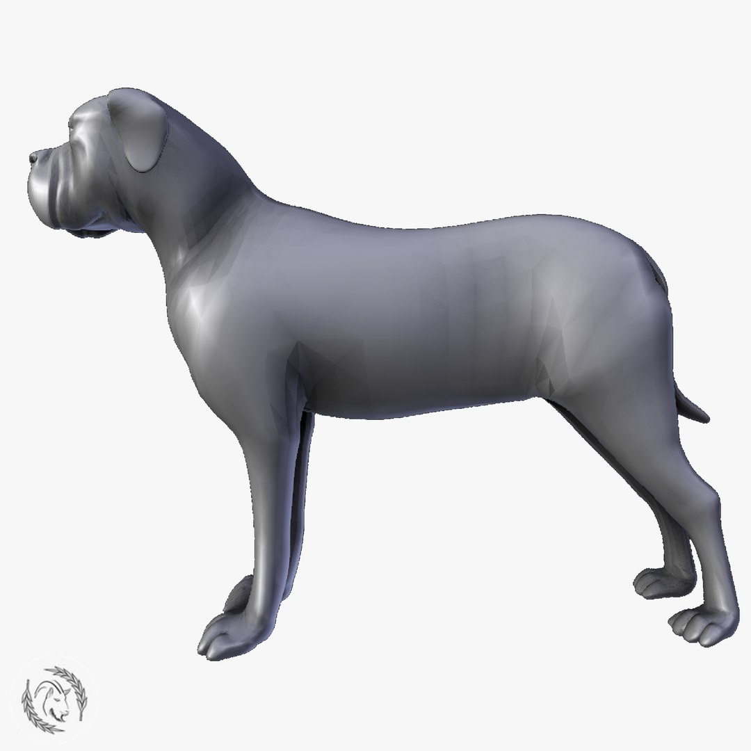 3D Mastiff Dog Model - TurboSquid 1243654
