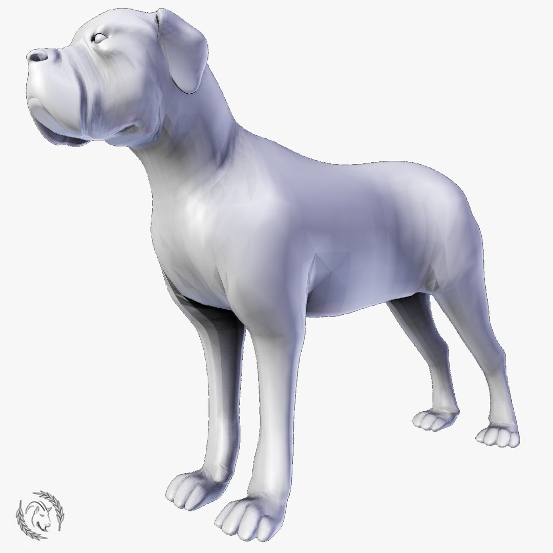 3D Mastiff Dog Model - TurboSquid 1243654