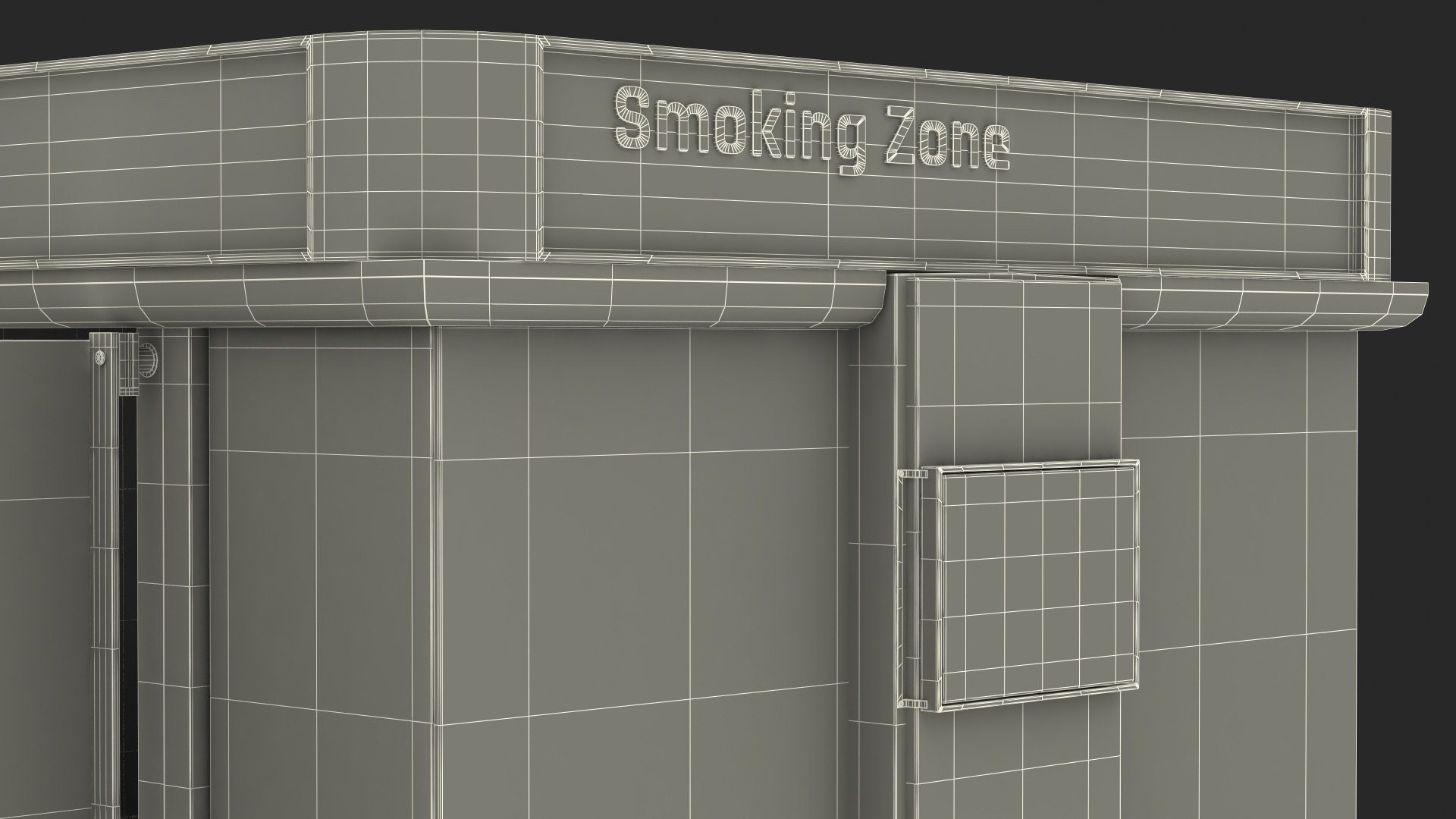 Airport Smoking Zone 3D Model - TurboSquid 1929630