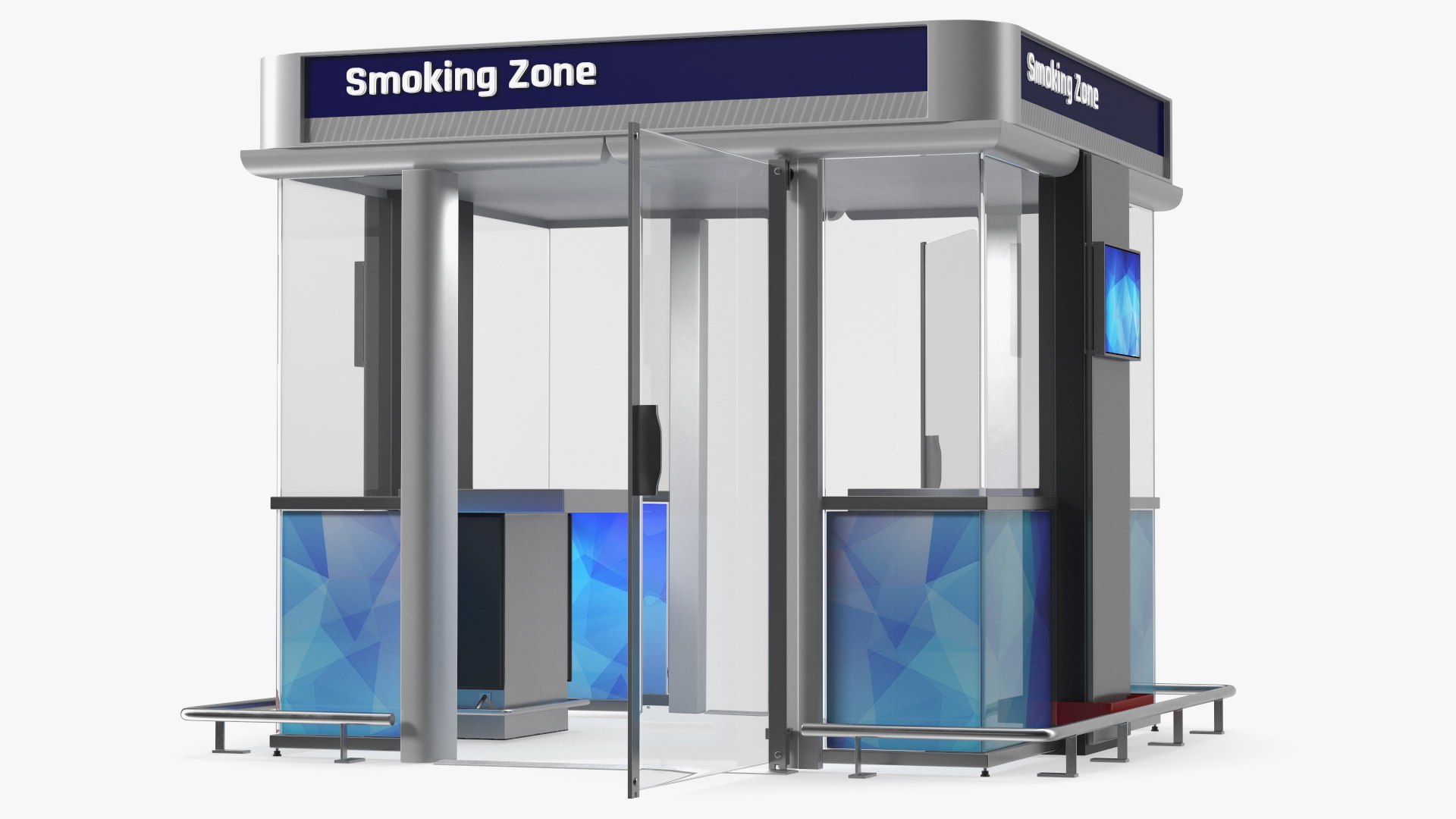 Airport Smoking Zone 3D Model - TurboSquid 1929630
