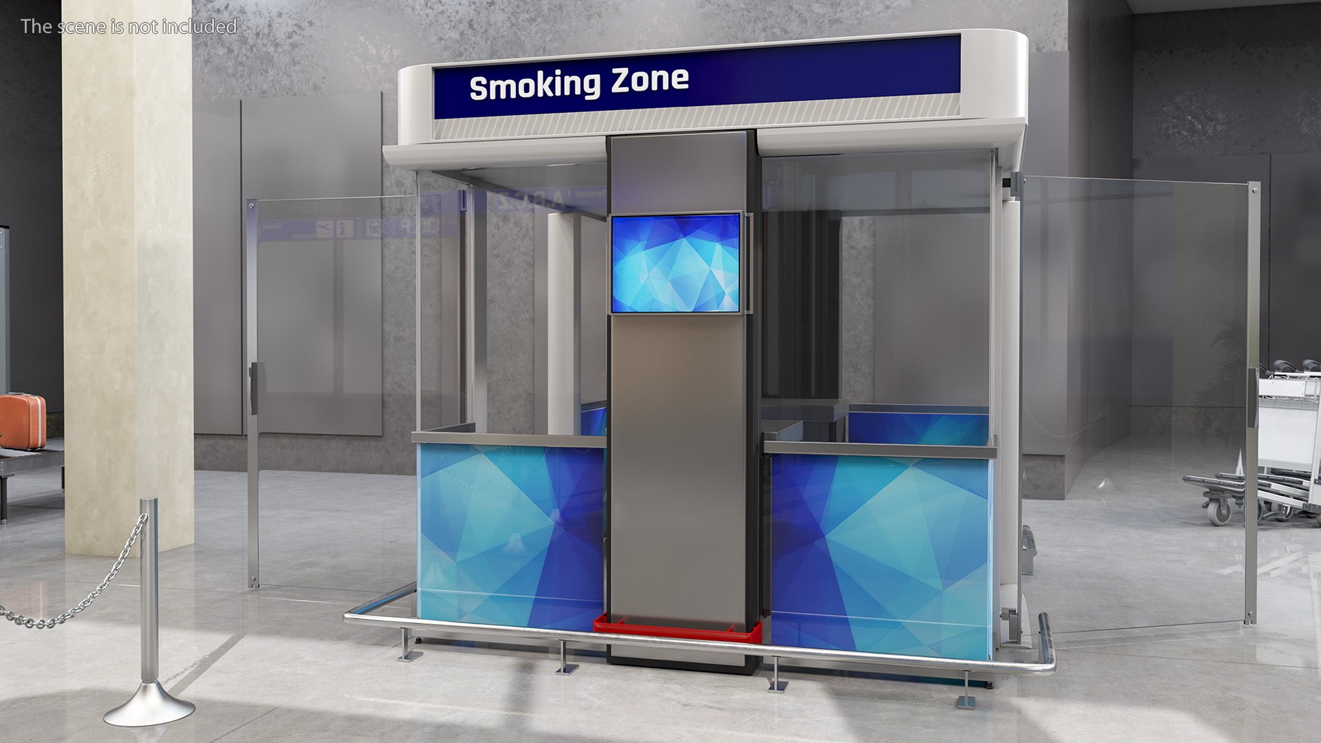 Airport Smoking Zone 3D Model - TurboSquid 1929630