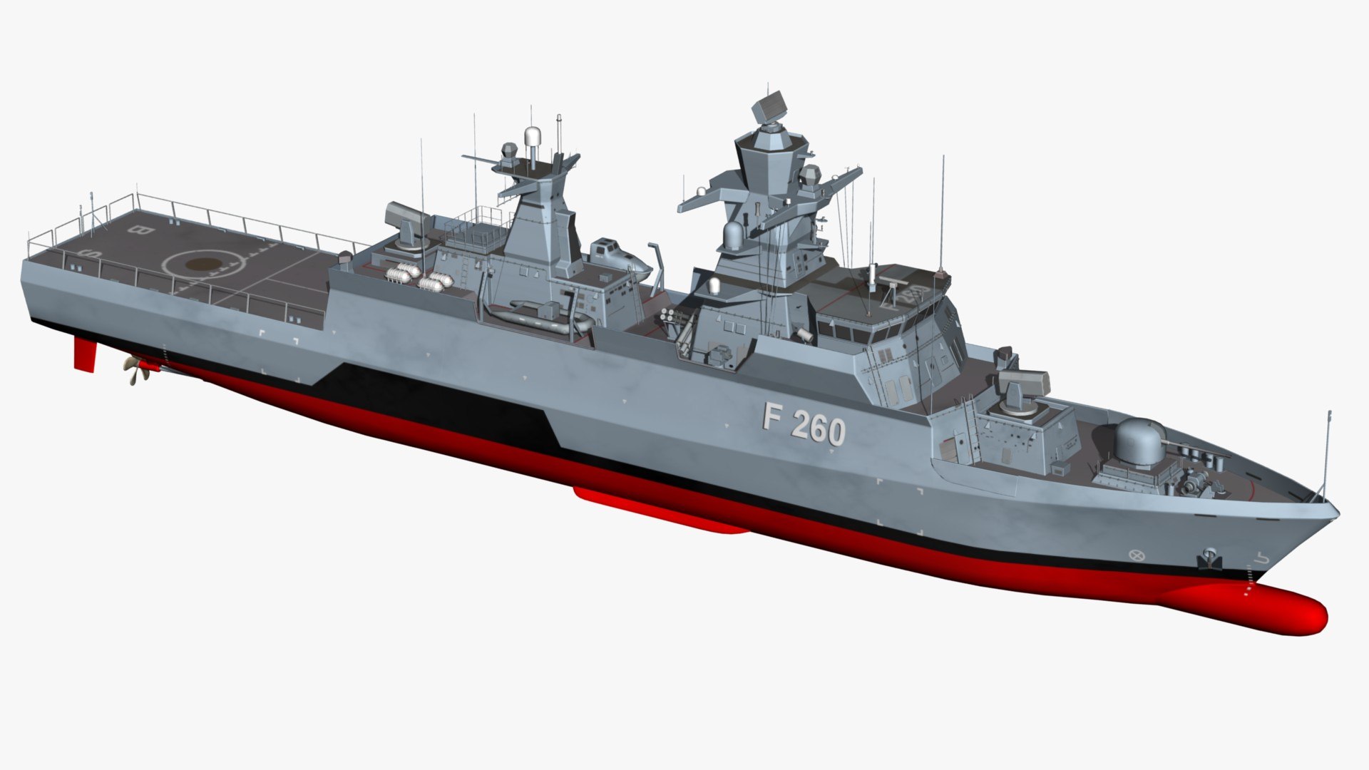 K130 Corvette Ships 3D - TurboSquid 1412892