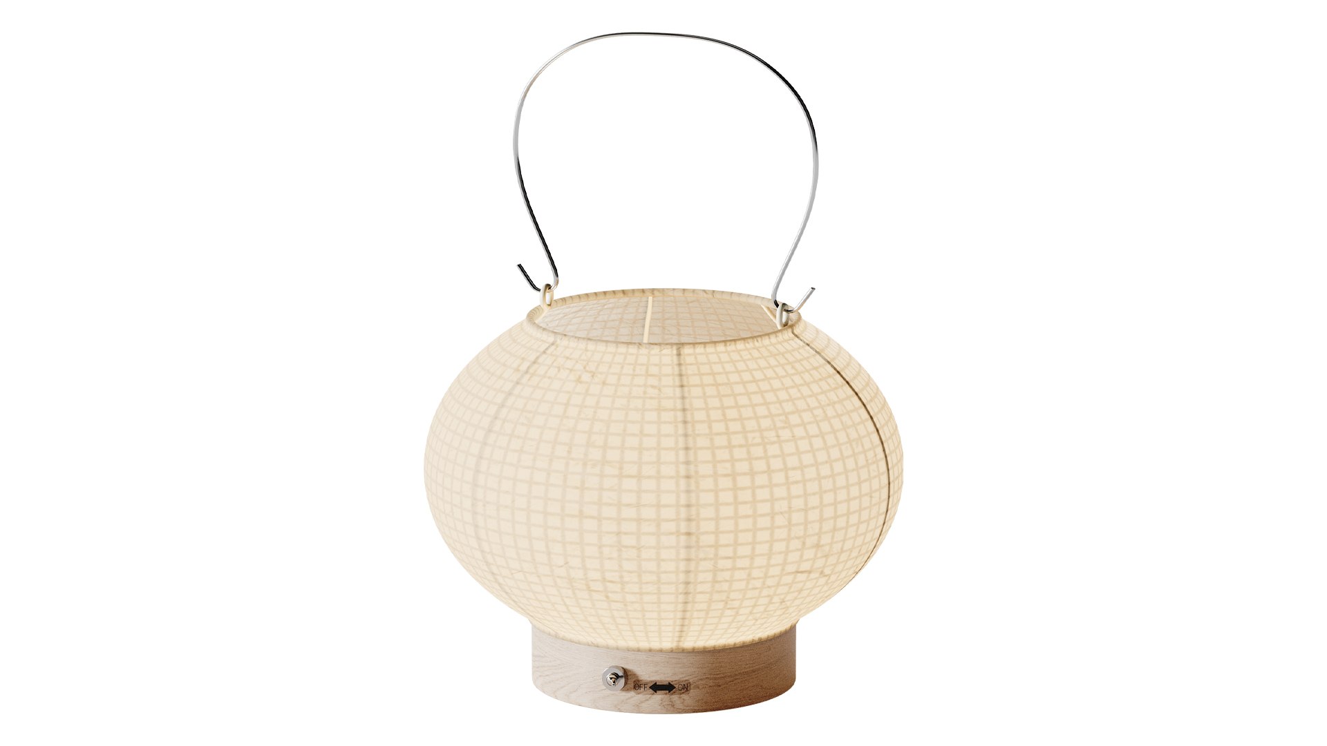 3D Japanese Paper Lantern Light - TurboSquid 2432911