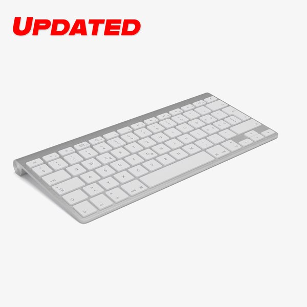 3d c4d wireless apple keyboard