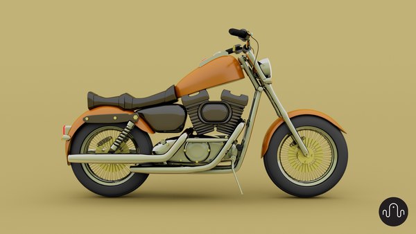 3D Cartoon Motorcycle Bike 3D model - TurboSquid 2010103