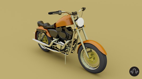 3D Cartoon Motorcycle Bike 3D model - TurboSquid 2010103