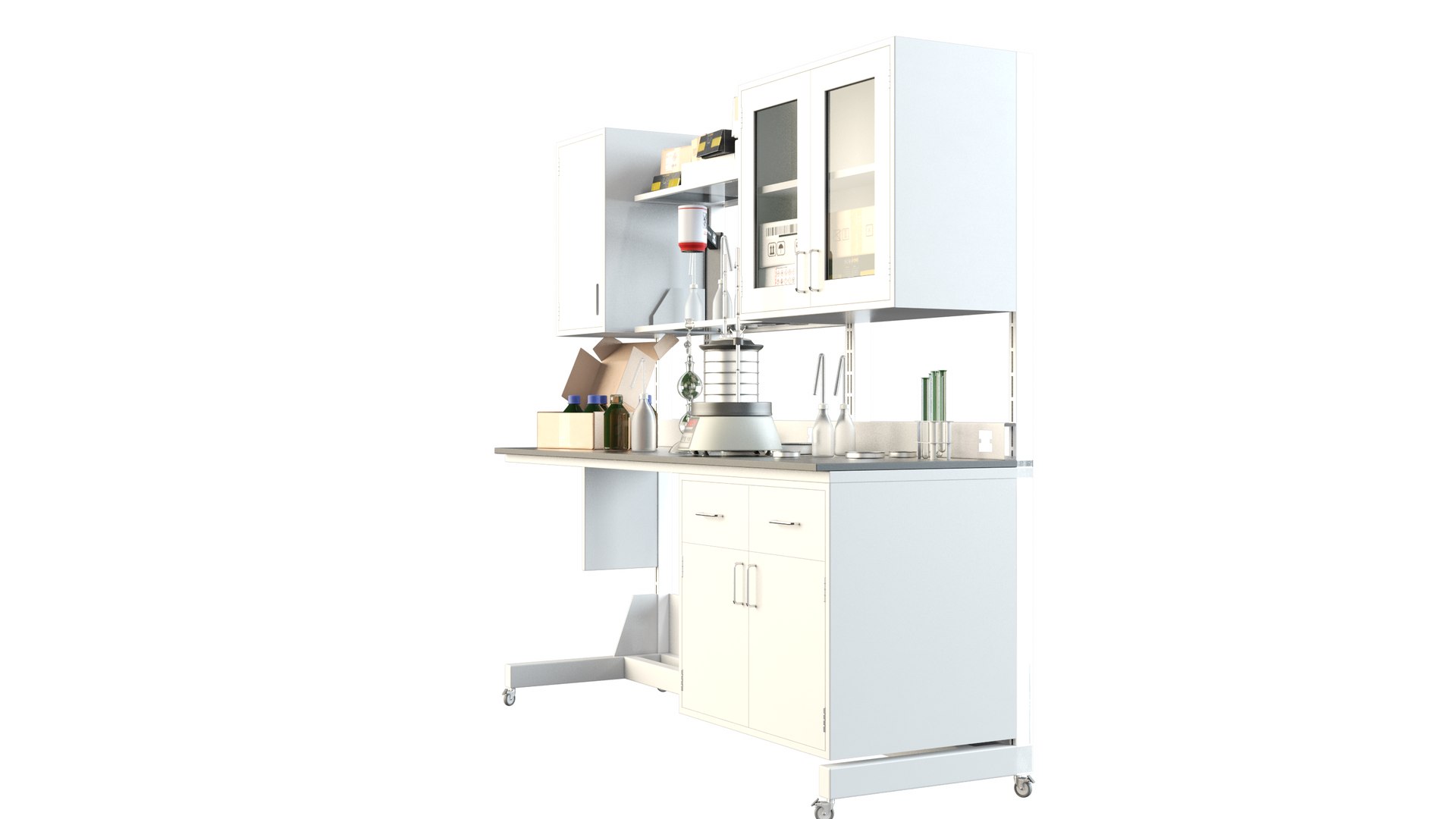 Big Lab Workbench 2 3D Model - TurboSquid 1767577