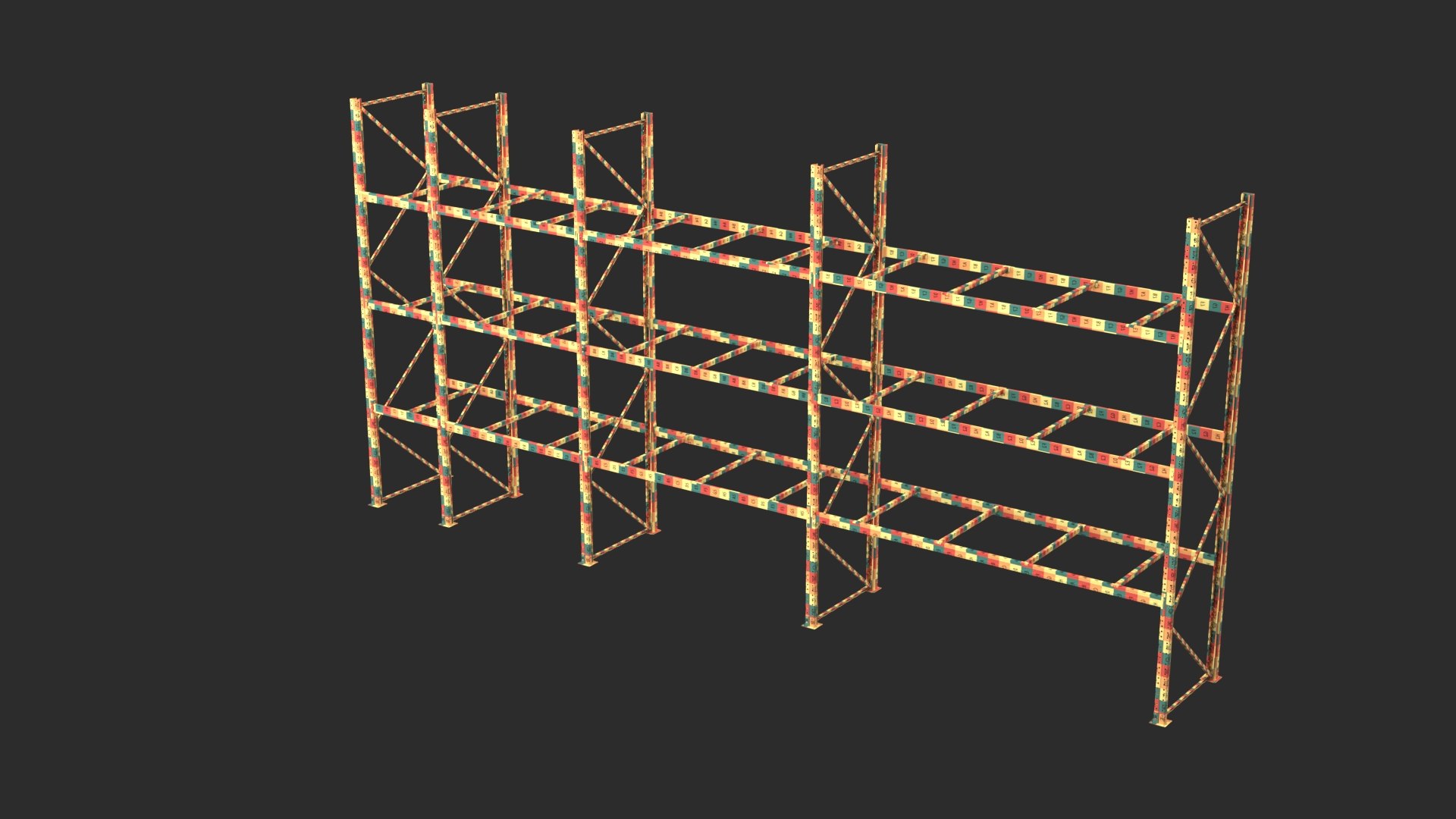 Warehouse Shelf 3D model - TurboSquid 1991308