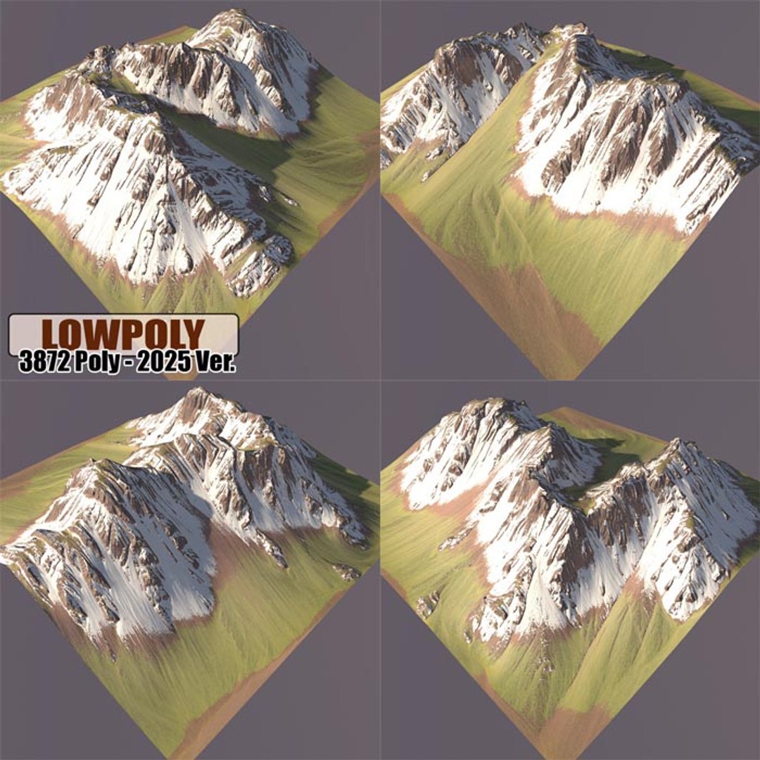3d 3ds Mountains Pack