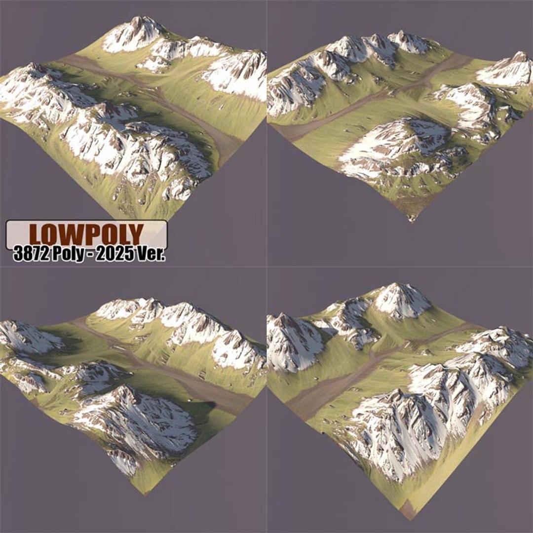 3d 3ds Mountains Pack