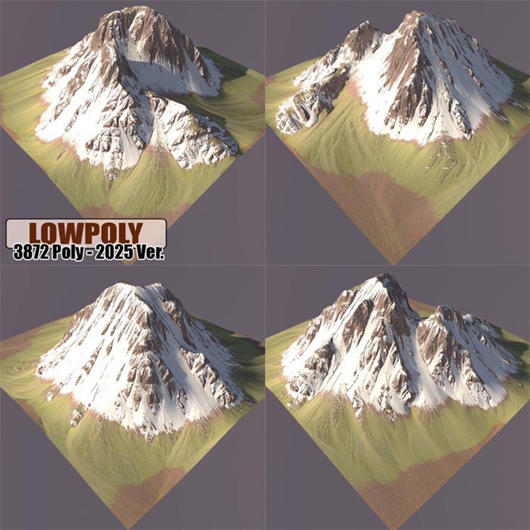3d 3ds Mountains Pack
