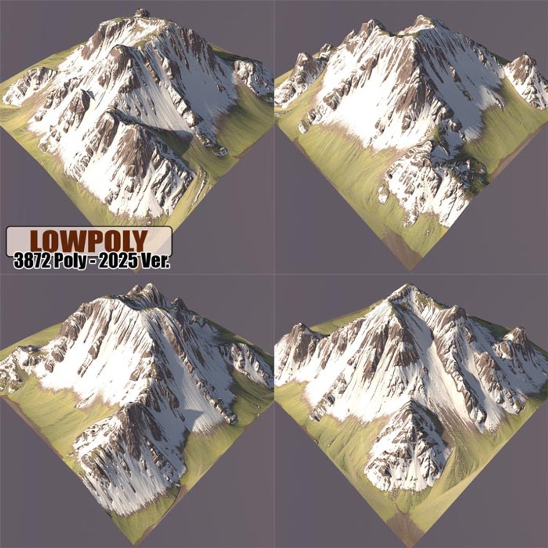 3d 3ds Mountains Pack
