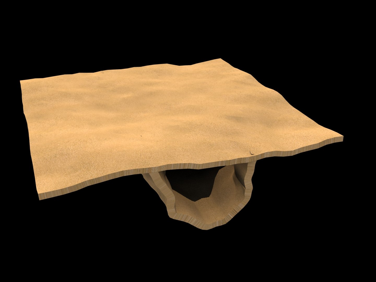 3d Model Ground Crumbling