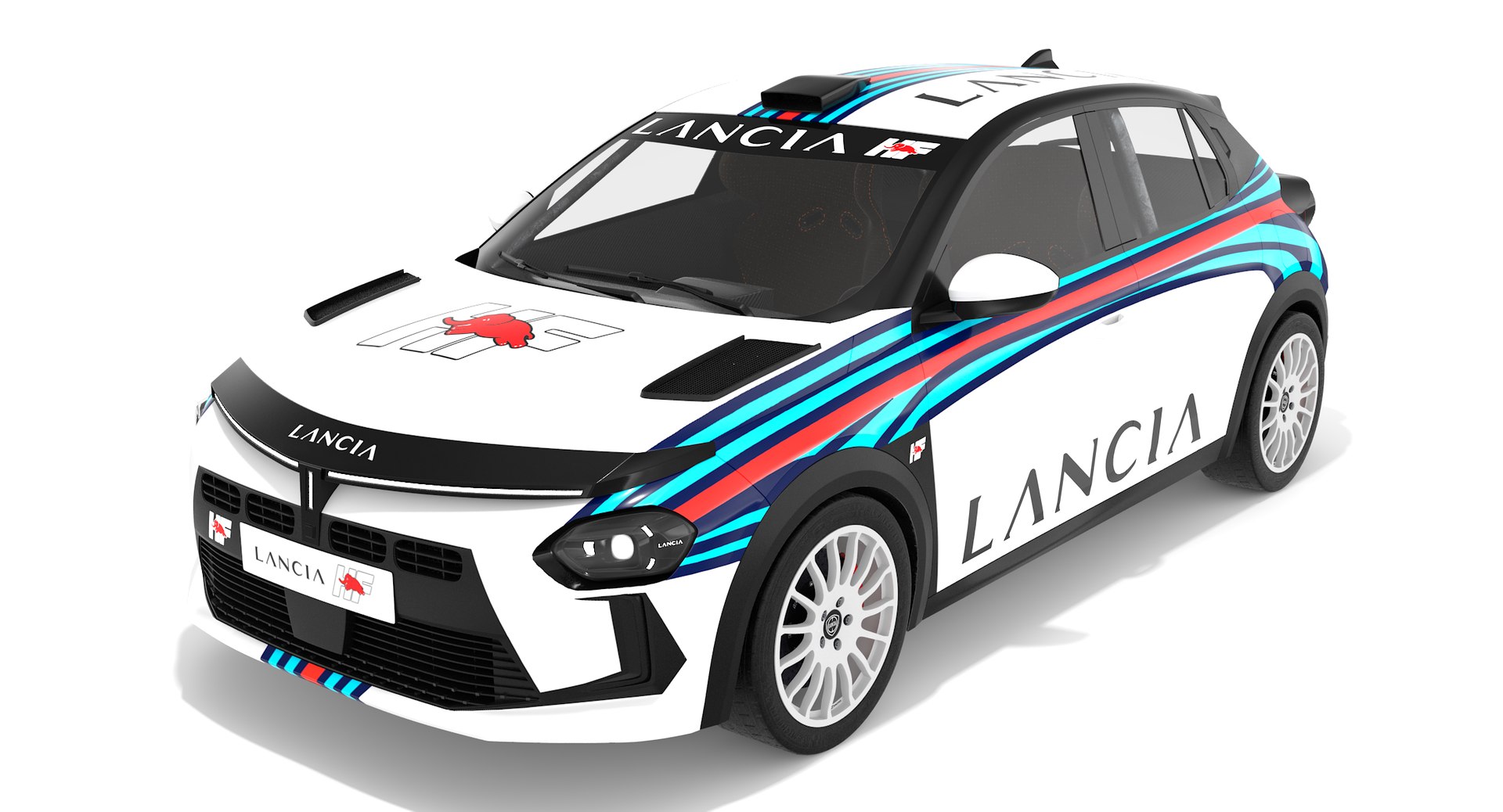 3D Model Lancia Ypsilon Rally 4 HF - TurboSquid 2257190