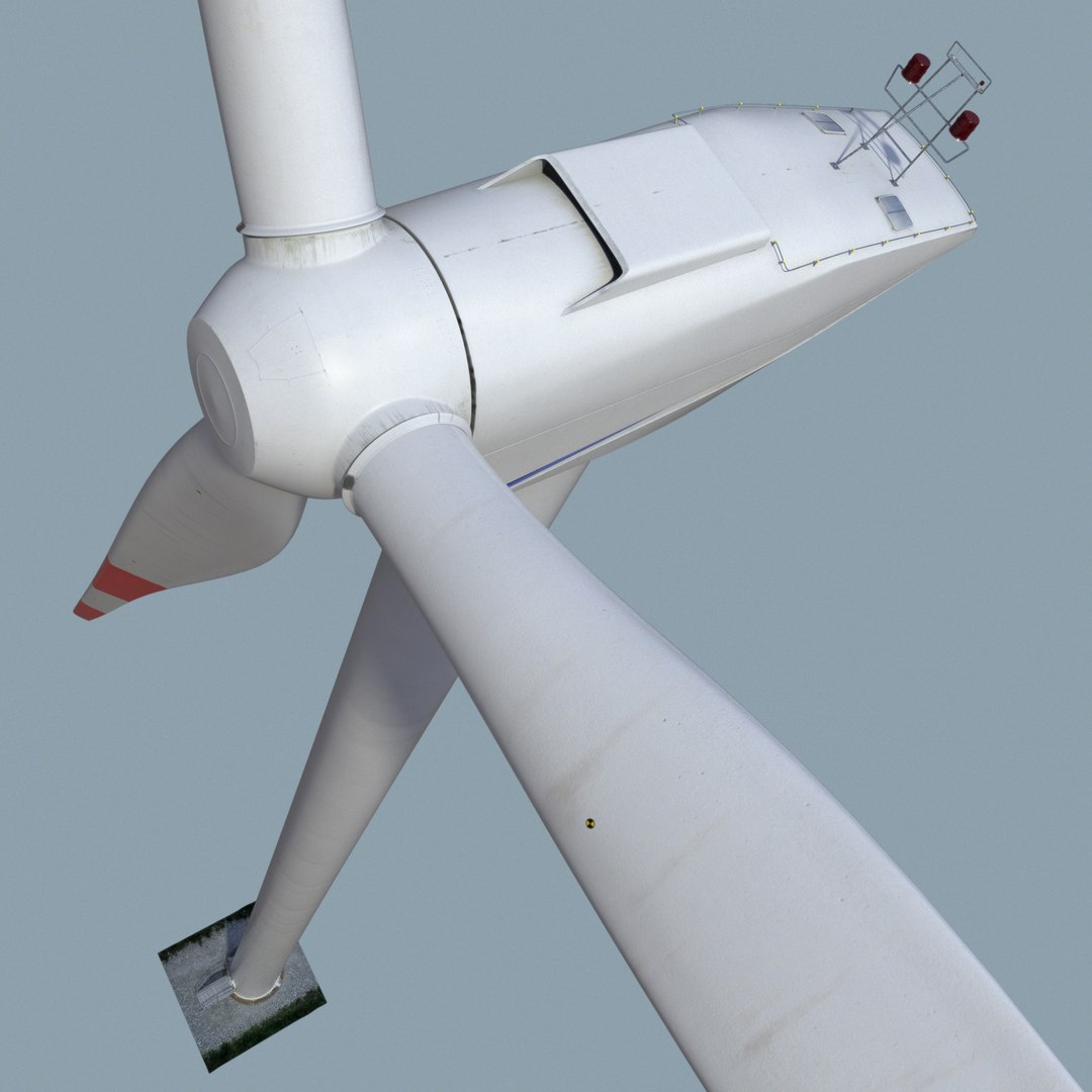 Photorealistic Wind Turbine 3d Model