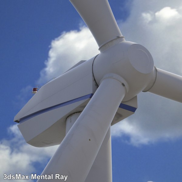 photorealistic wind turbine 3d model