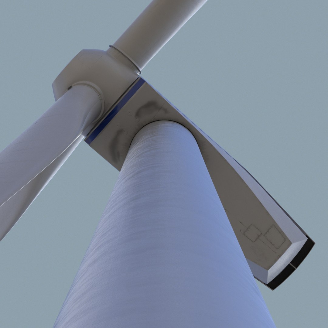 Photorealistic Wind Turbine 3d Model