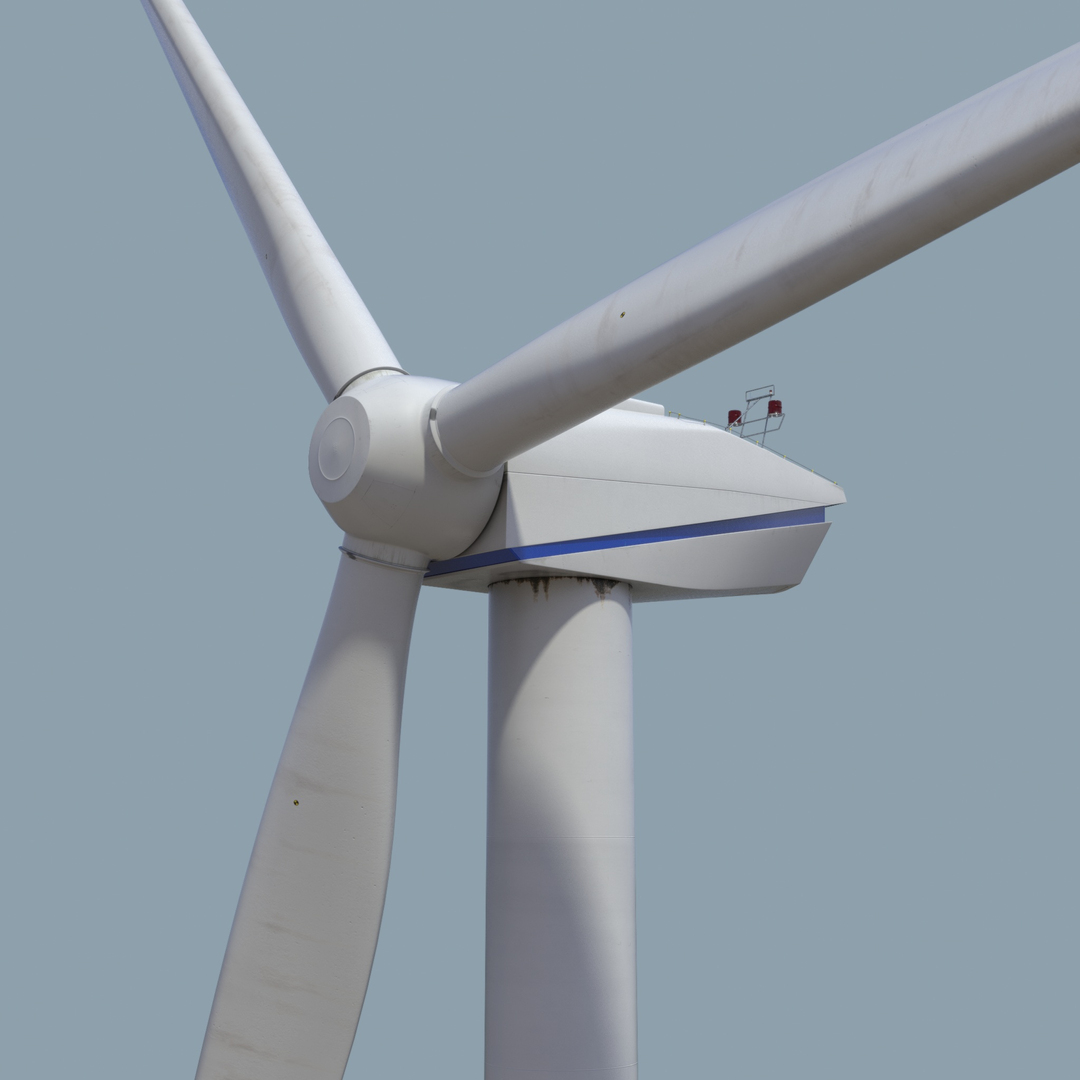 Photorealistic Wind Turbine 3d Model