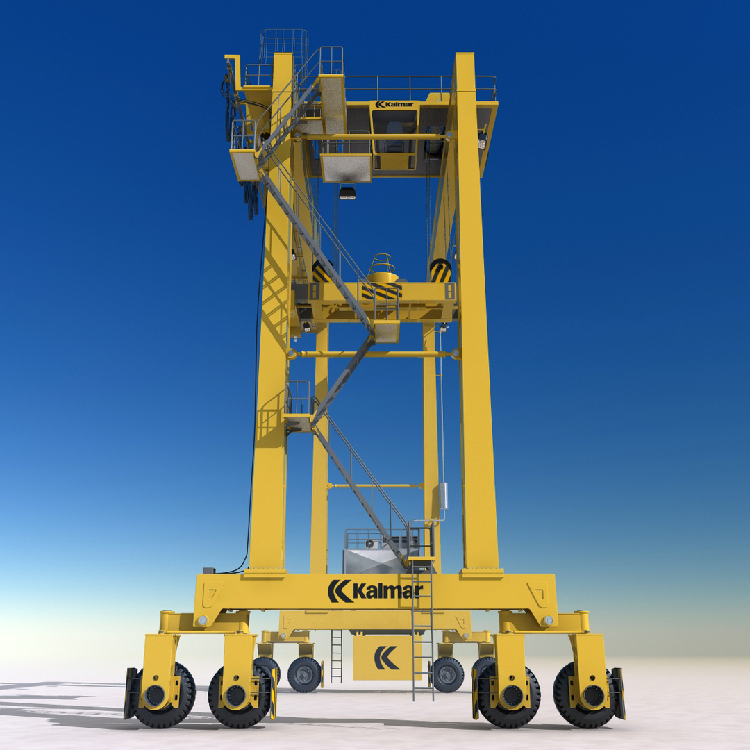 rtg crane container 3d model