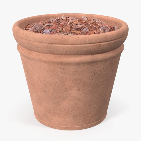 3D Medium Terracotta Flower Pot model - TurboSquid 1966530