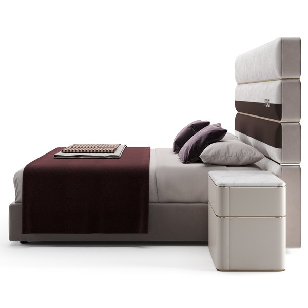 Bed bedside tables 3D model - TurboSquid 1697520