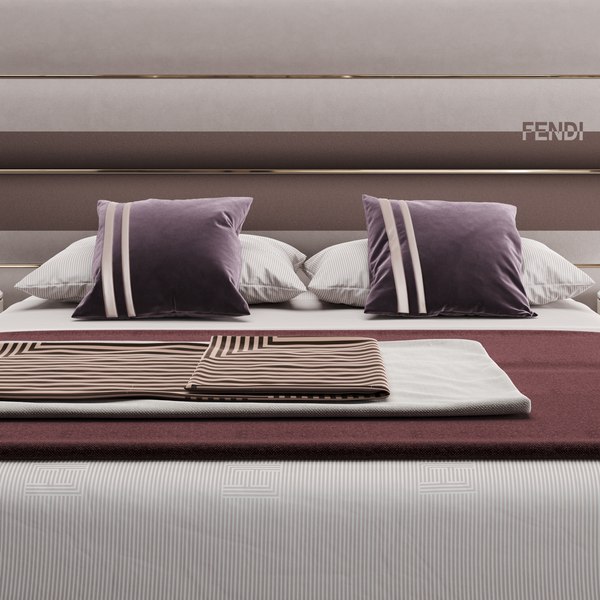 Bed bedside tables 3D model - TurboSquid 1697520