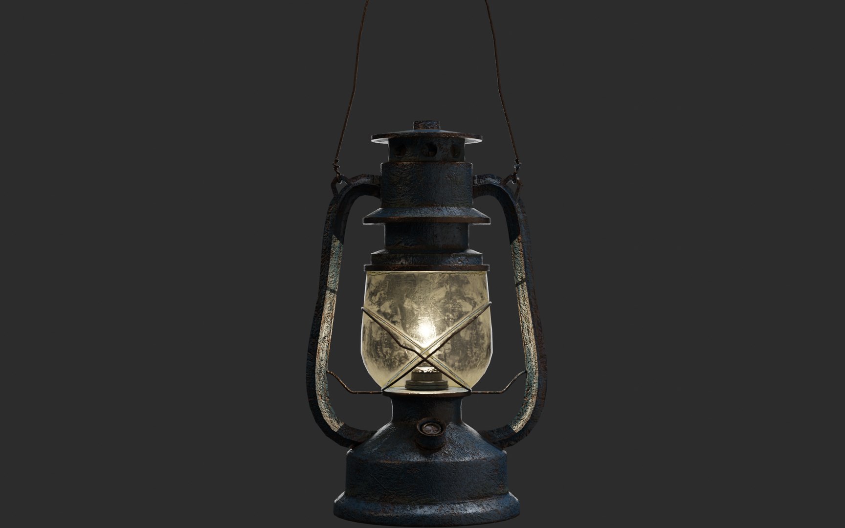 Old Lantern Model - TurboSquid 2109265