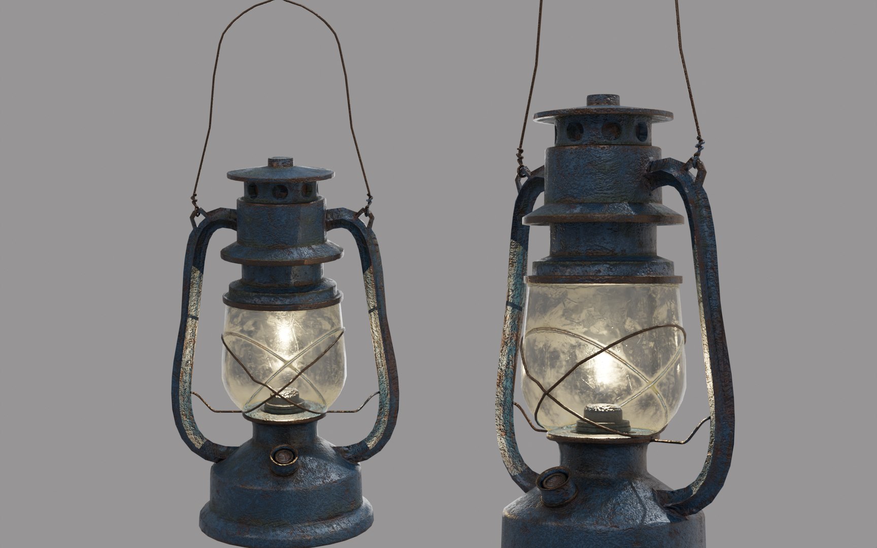 Old Lantern Model - TurboSquid 2109265