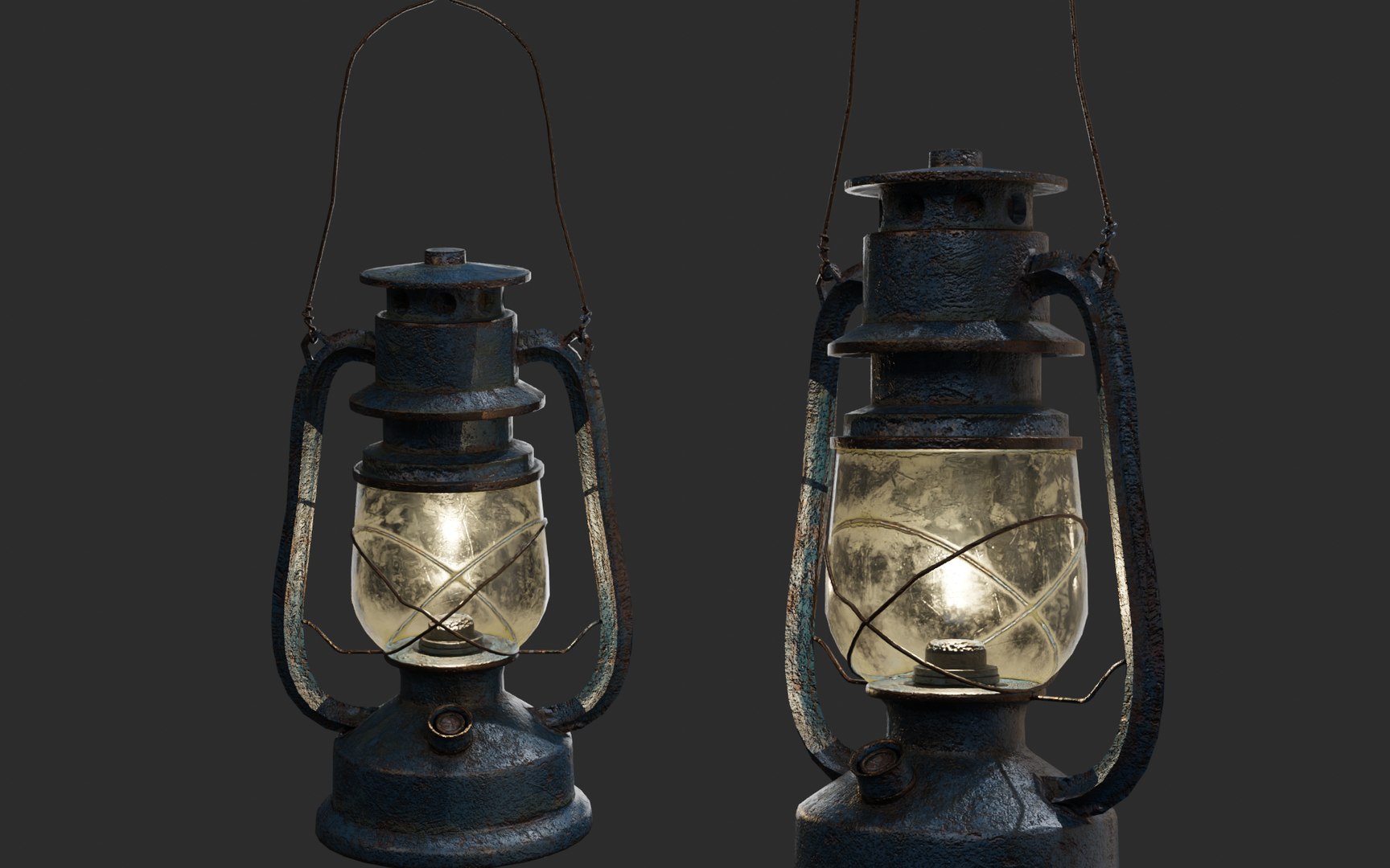 Old Lantern Model - TurboSquid 2109265