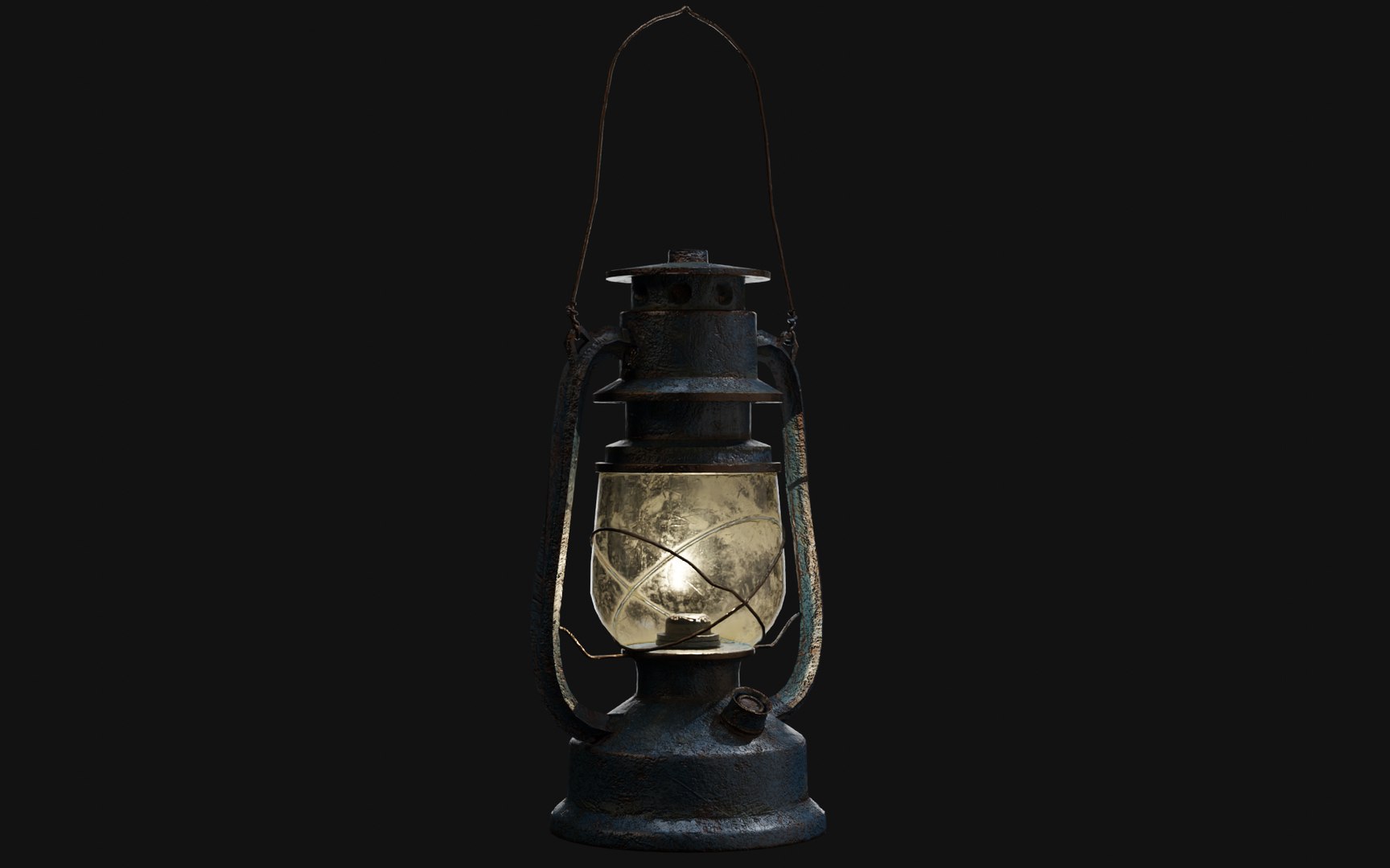 Old Lantern Model - TurboSquid 2109265
