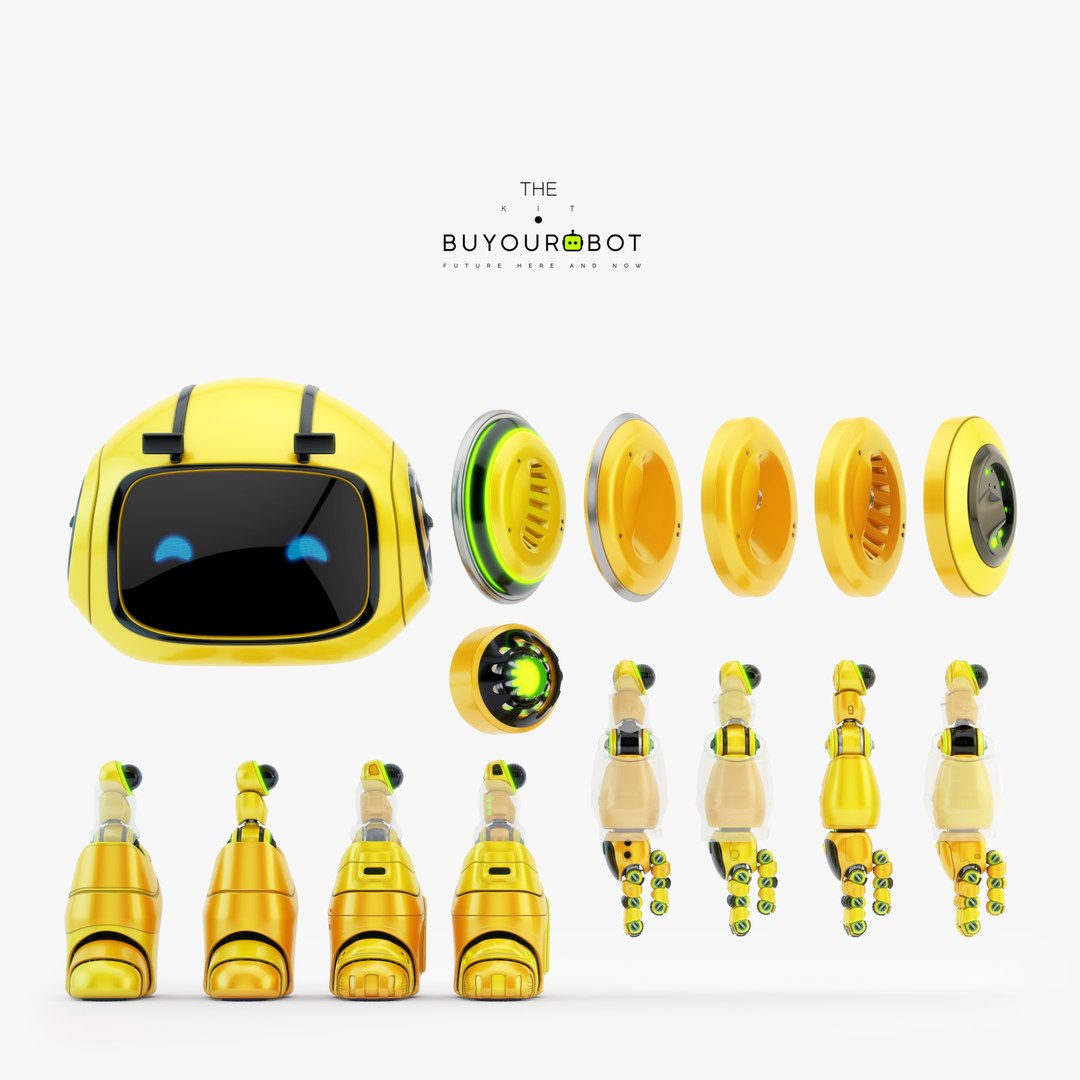 Lovely Robot - Companion 3D Model - TurboSquid 1473237