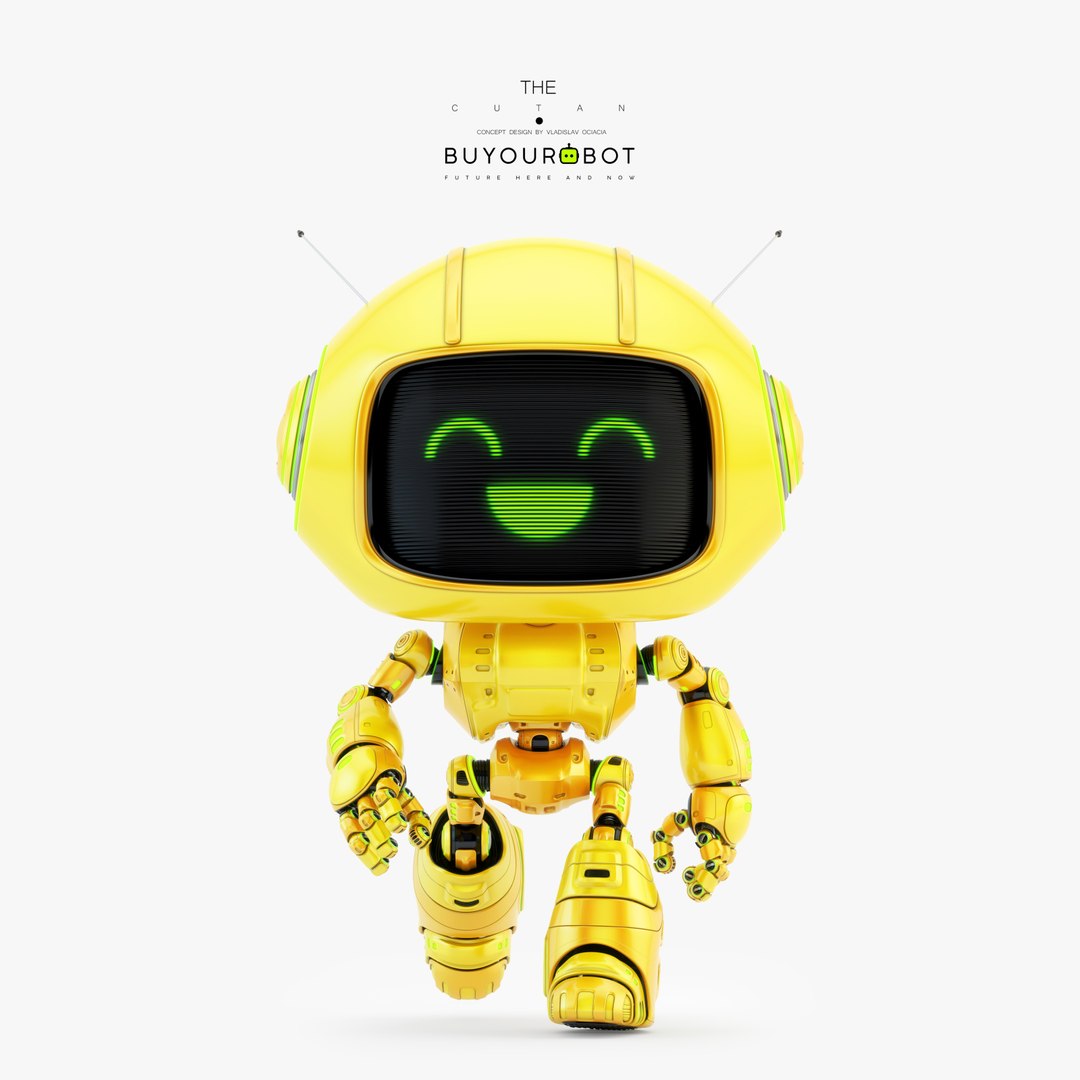 Lovely Robot - Companion 3D Model - TurboSquid 1473237