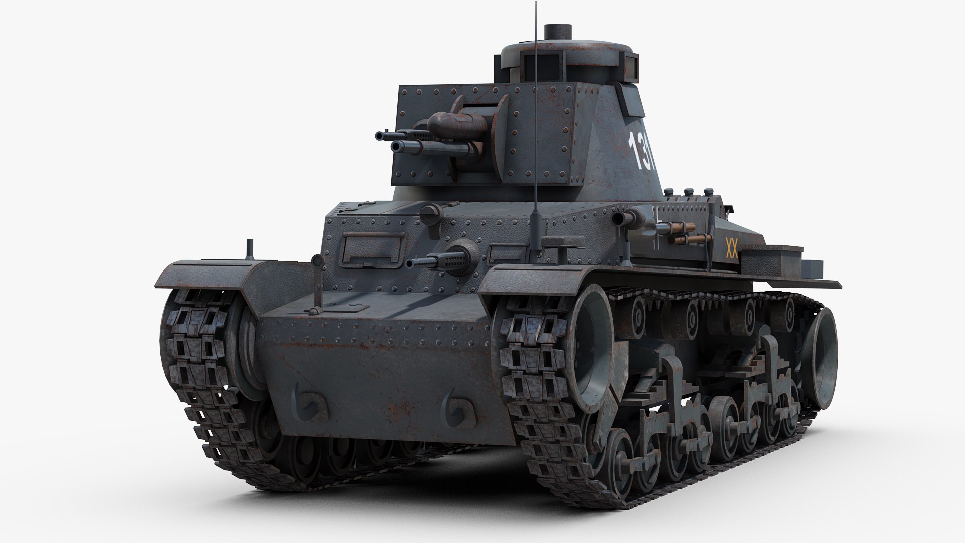 3D Model Ww2 German Panzer 35 - TurboSquid 1546707