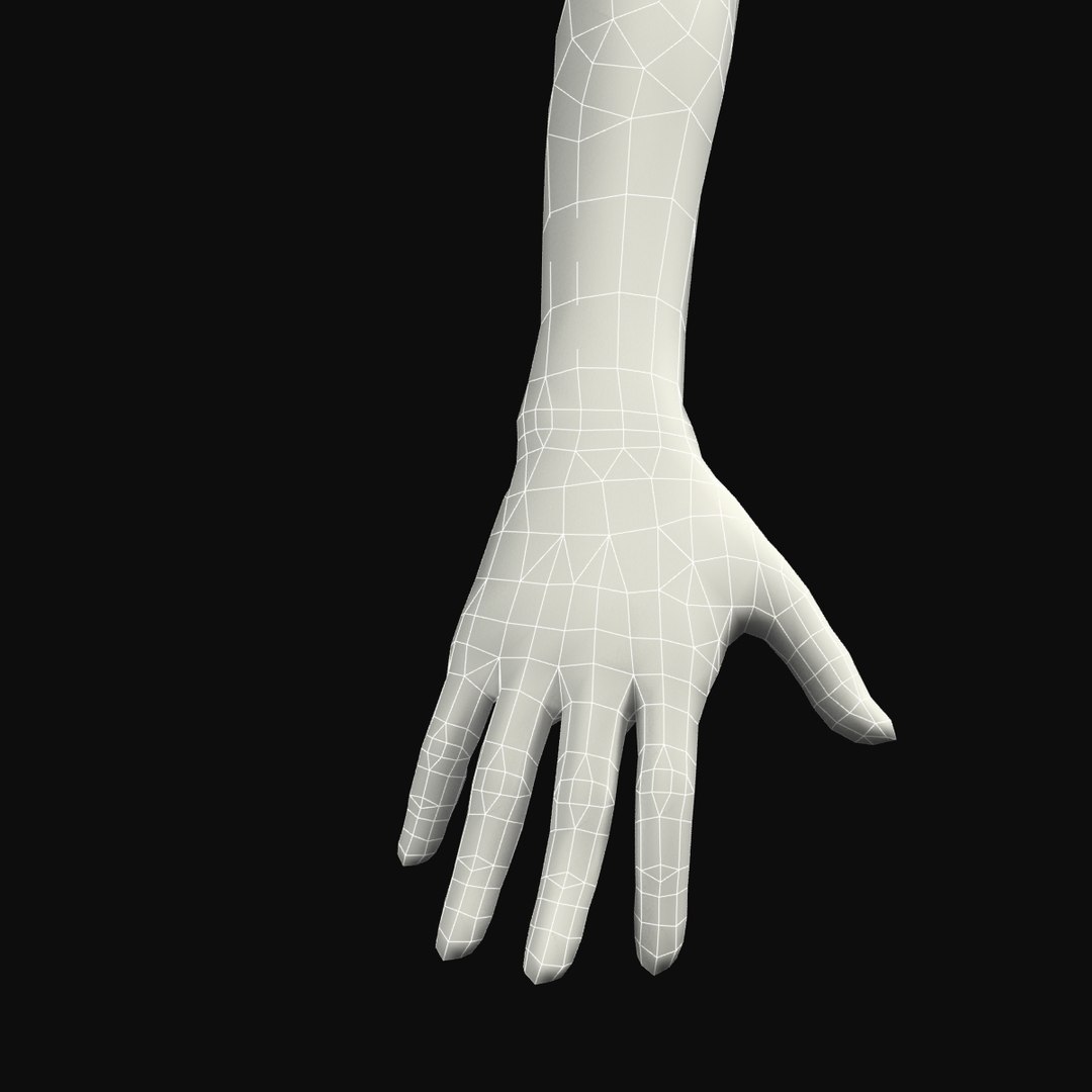 Rigged Male Arms Games 3d Model