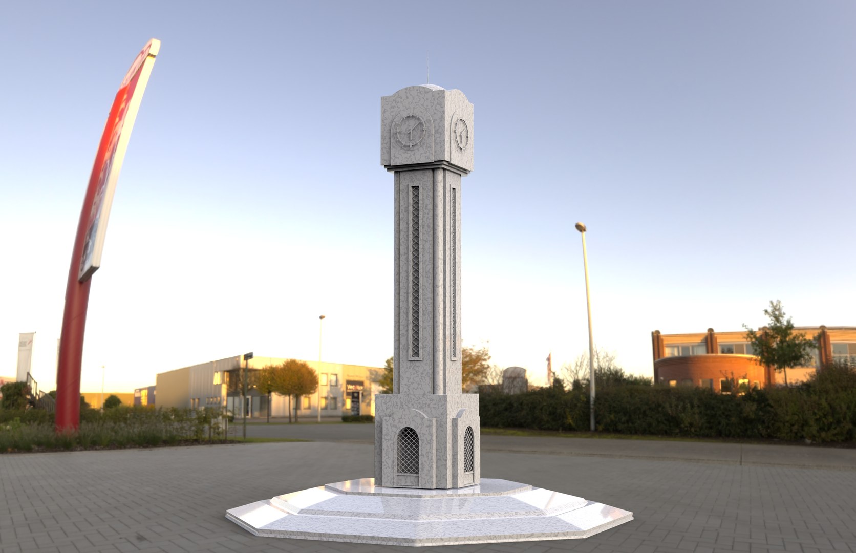 3D New Homs Clock Tower - TurboSquid 1547724