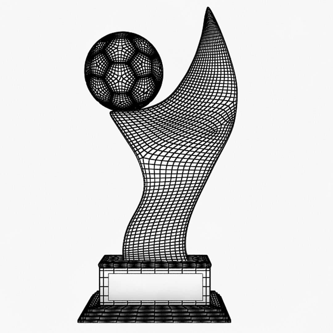 3d trophy football