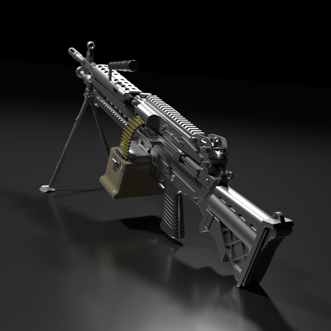 3D High Poly M249 LMG Model - TurboSquid 1815732
