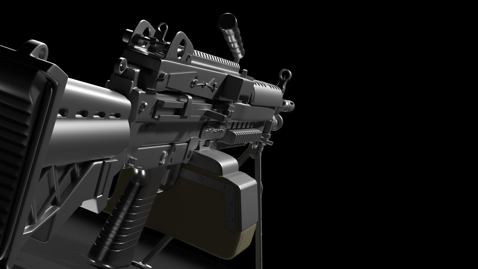 3D High Poly M249 LMG Model - TurboSquid 1815732