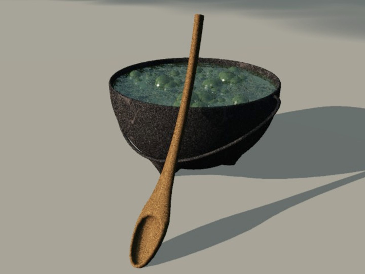3d Witch Caldron