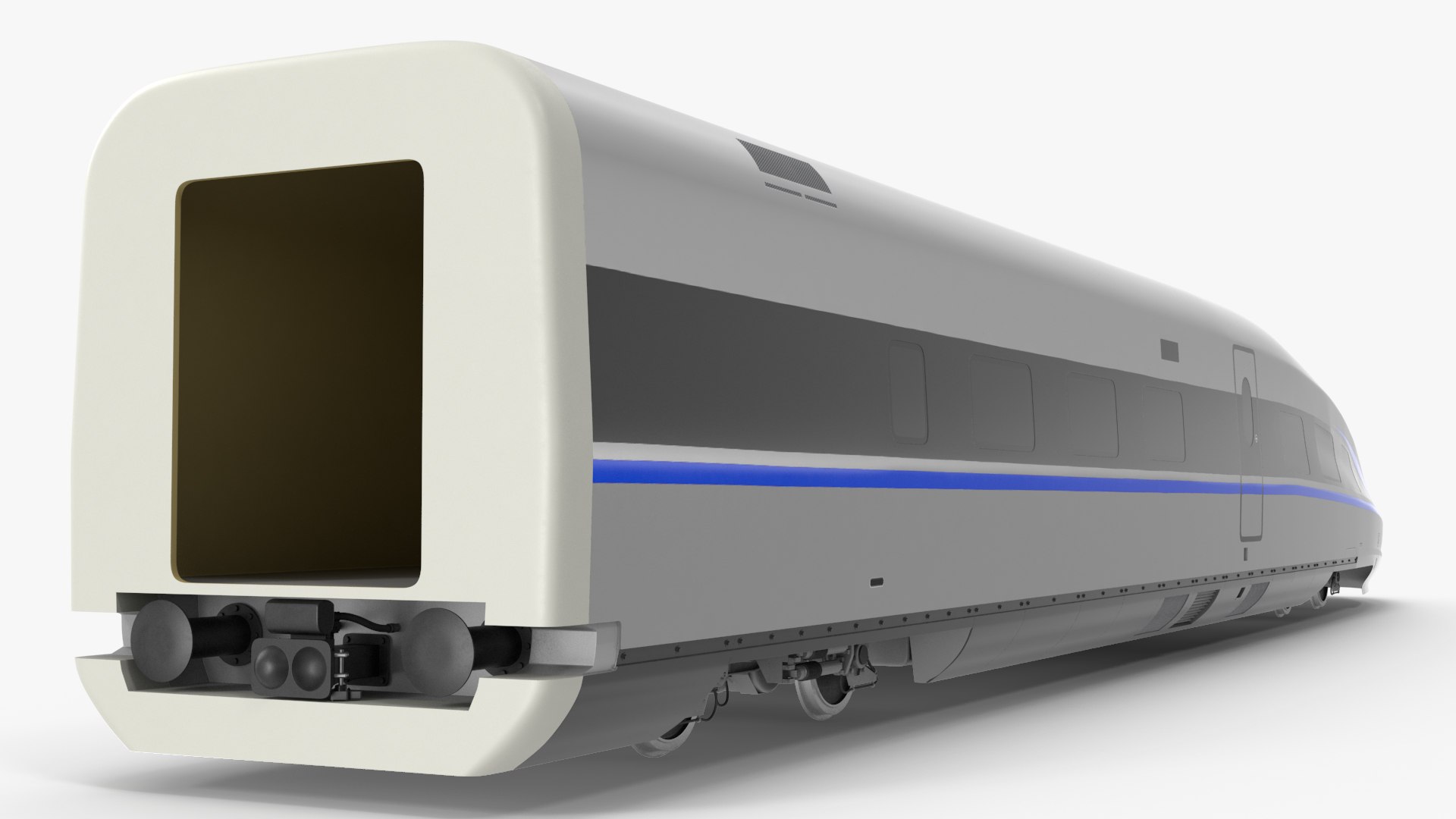 3D High Speed Bullet Train Locomotive Head - TurboSquid 2083635